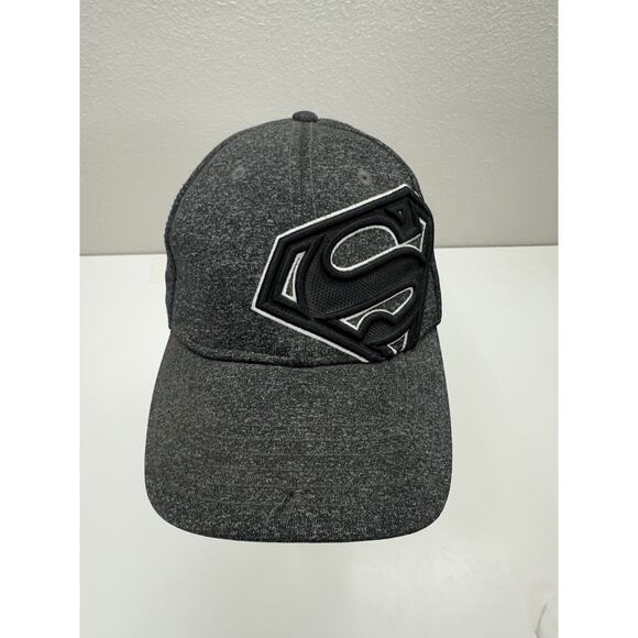 DC Comics | Accessories | Superman Fitted Hat Osfm Gray Superman Logo ...